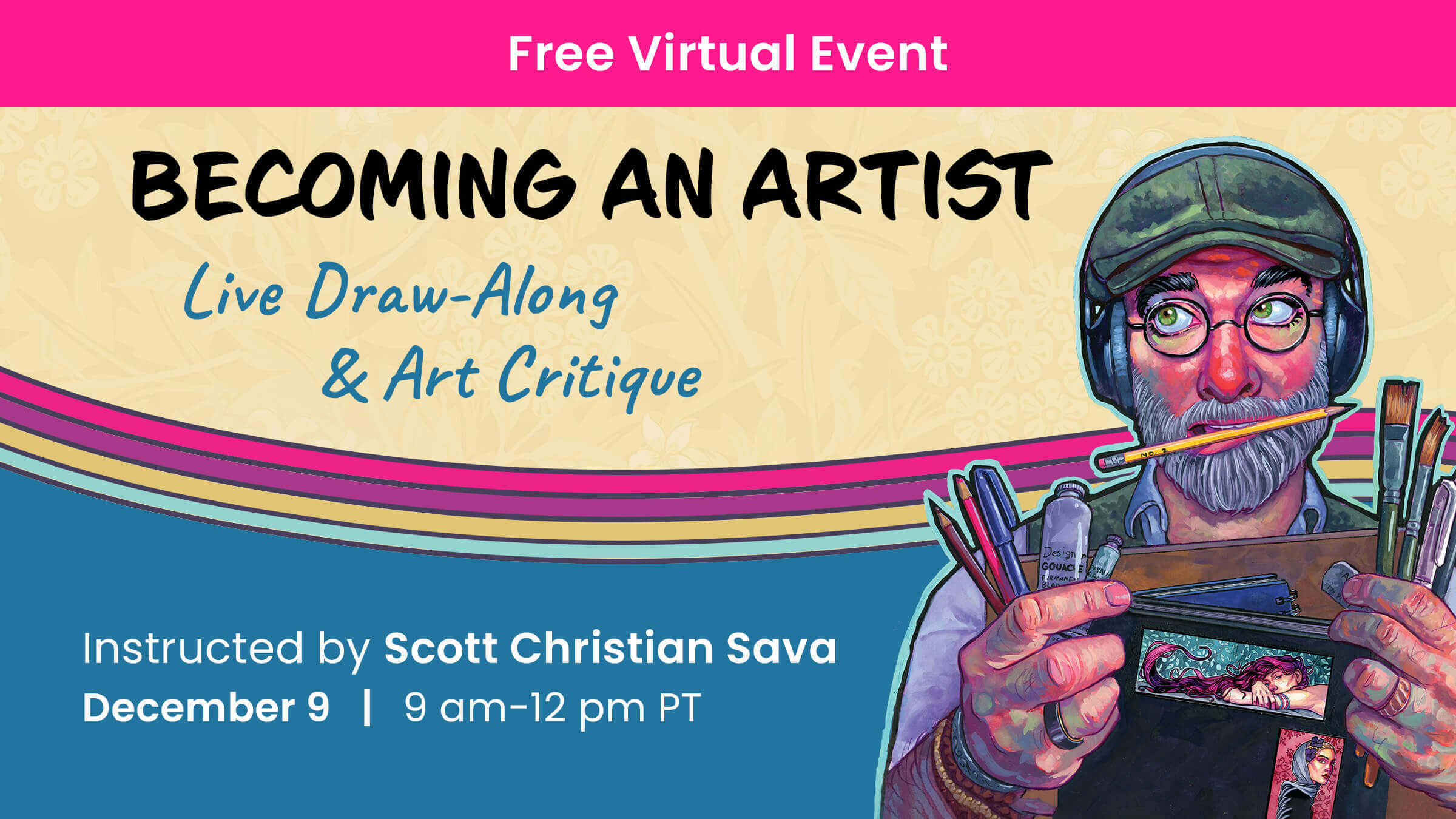 Becoming An Artist - Live Draw-Along & Art Critique Led by Scott ...